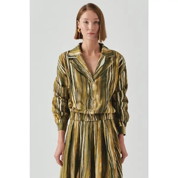 EXQUISE Melina Striped Jacket