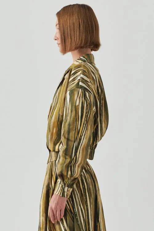 EXQUISE Melina Striped Jacket
