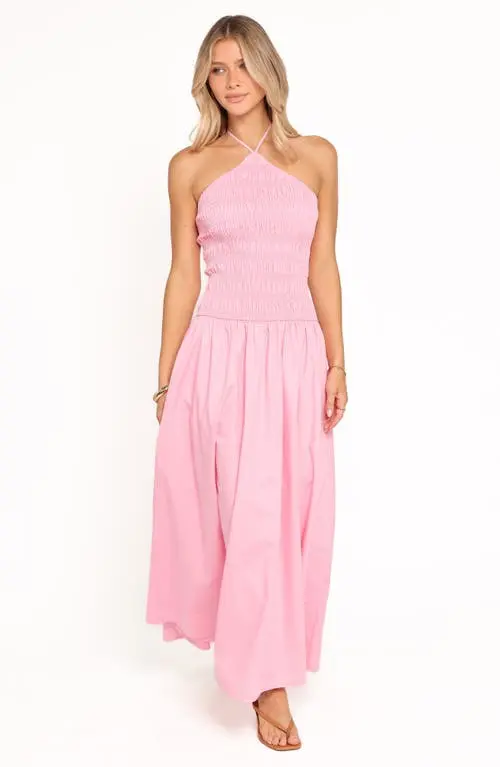 PETAL & PUP Aradia Halterneck Maxi Dress
