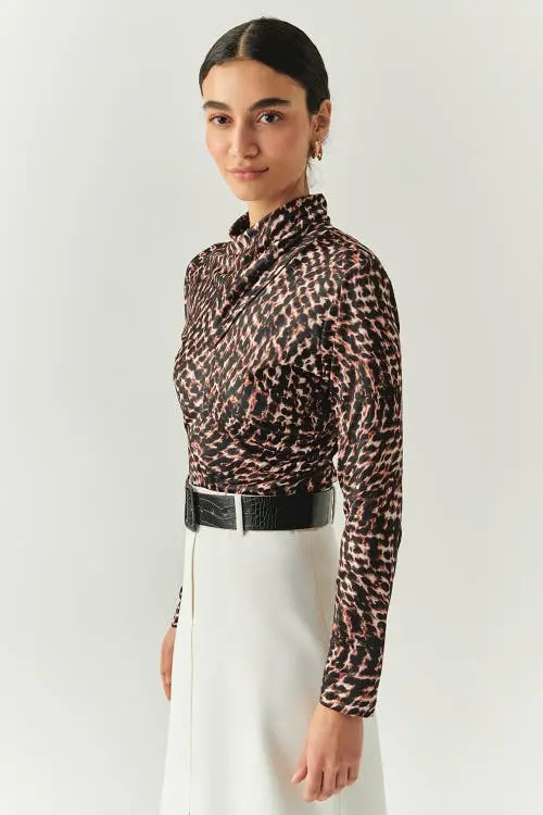 EXQUISE Ensley Printed Blouse
