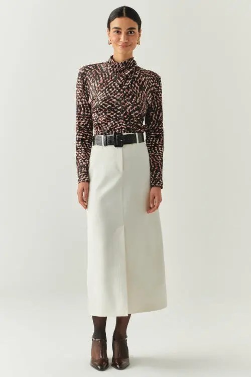 EXQUISE Ensley Printed Blouse