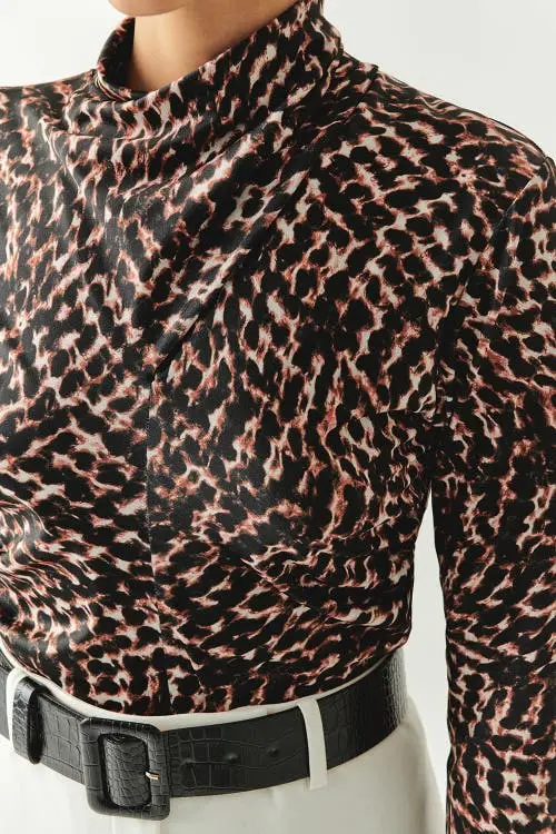 EXQUISE Ensley Printed Blouse