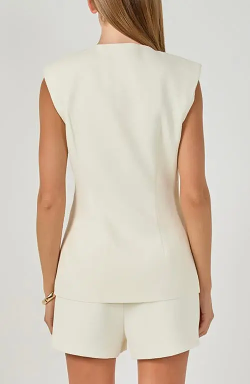 Endless Rose Power Shoulder Vest