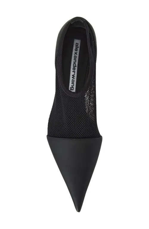 Alexander Wang Fei Mesh Pointed Toe Bootie