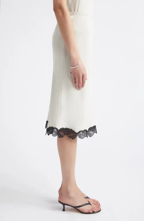Maria Mcmanus Bias Lace Midi Skirt