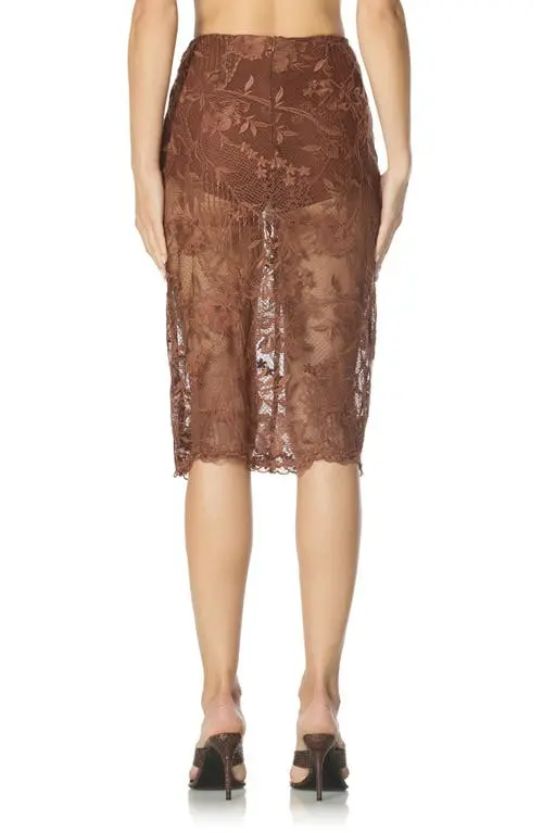 AFRM Novie Lace Midi Skirt