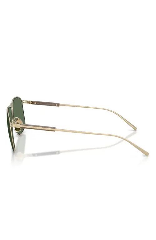 Brunello Cucinelli Bc2017st 56mm Polarized Rectangle Sunglasses