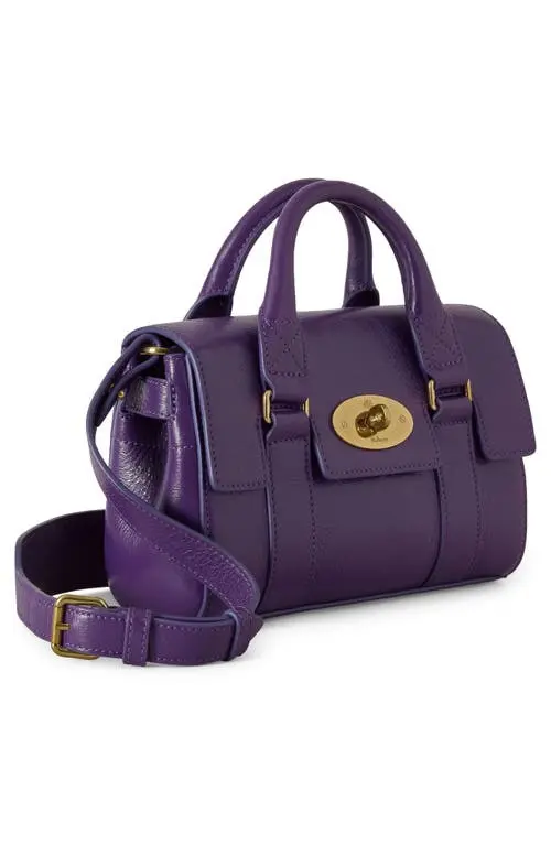 Mulberry Mini Bayswater High Shine Leather Handbag