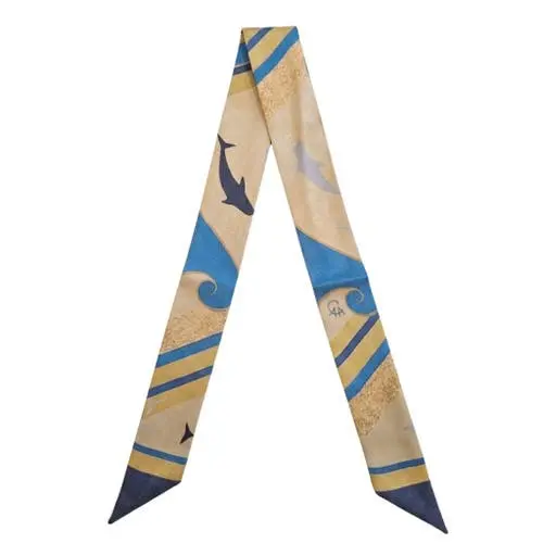 ANNETTE AMOROSO Etruscan Italian Silk Twill Scarf