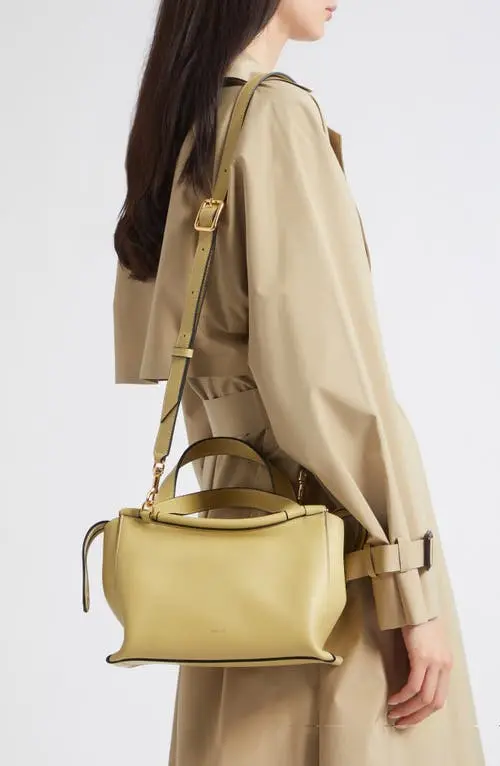 WANDLER Ida Leather Top Handle Bag - Island