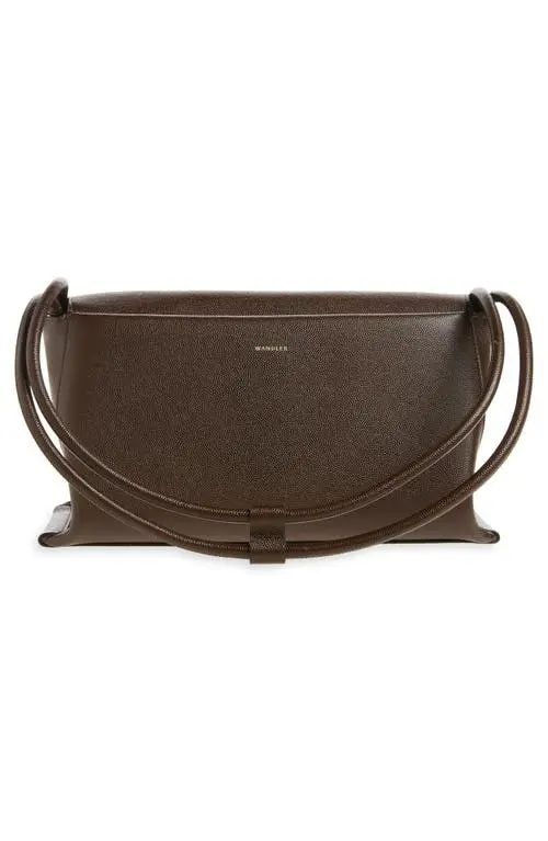 WANDLER Veneto Leather Shoulder Bag - Soil Caviar