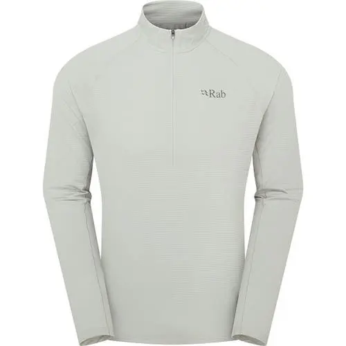 RAB Sonic Long-sleeve Zip Shirt - Light Zinc