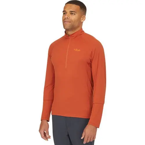 RAB Sonic Long-sleeve Zip Shirt - Red Clay