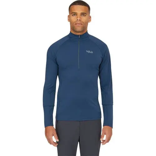 RAB Sonic Long-sleeve Zip Shirt - Tempest Blue
