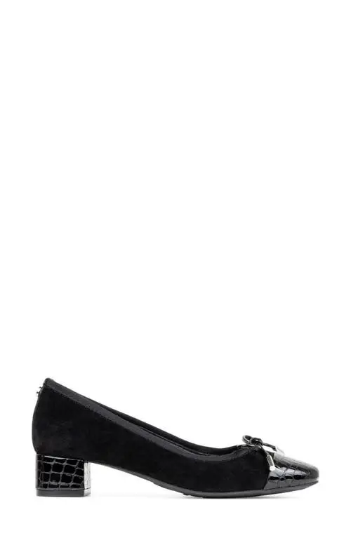 DONALD PLINER Josefina Cap Toe Pump - Black