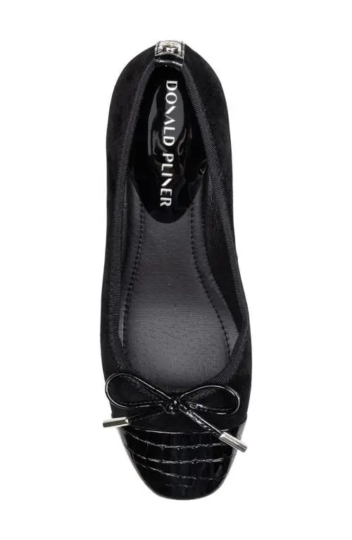 DONALD PLINER Josefina Cap Toe Pump - Black