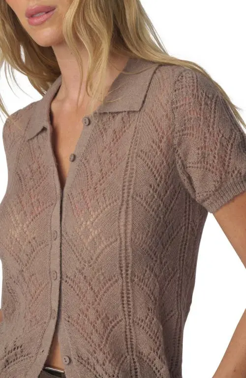 Joe's Jeans Short Sleeve Open Stitch Cardigan