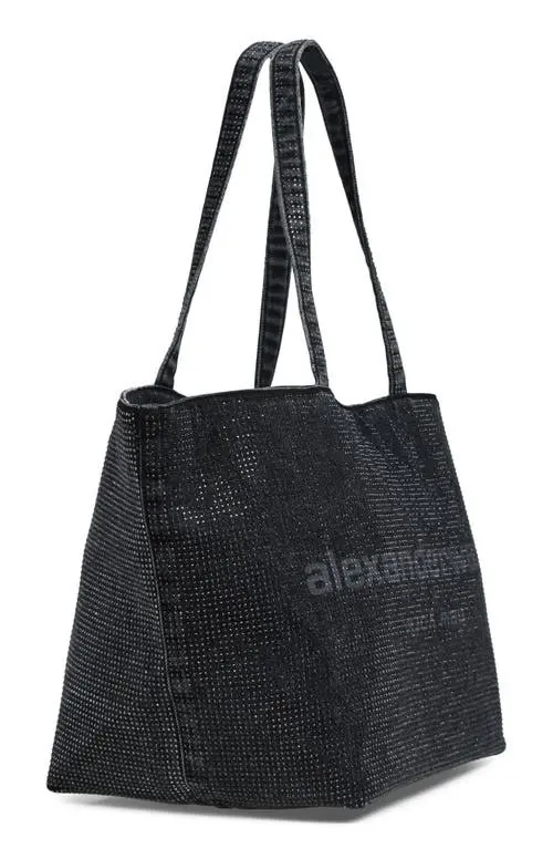 Alexander Wang Punch Hotfix Denim Tote