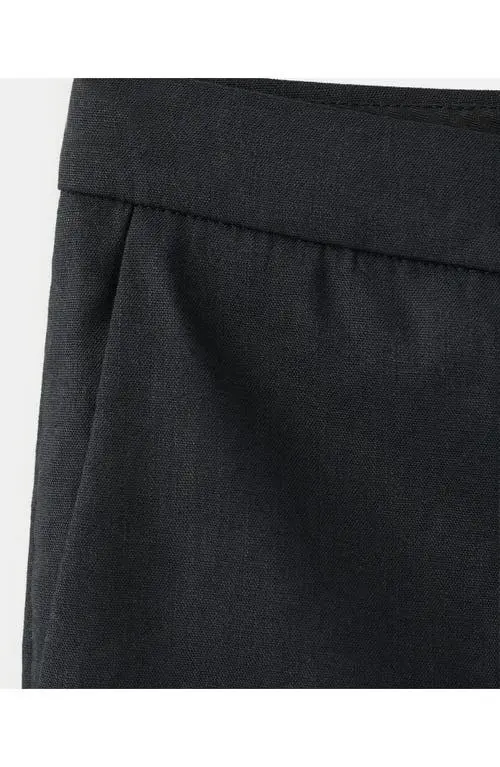 Mango Linen Blend Capri Pants