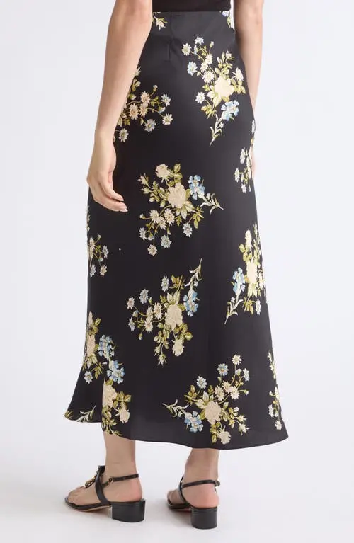 Veronica Beard Clover Floral Silk Blend Maxi Skirt