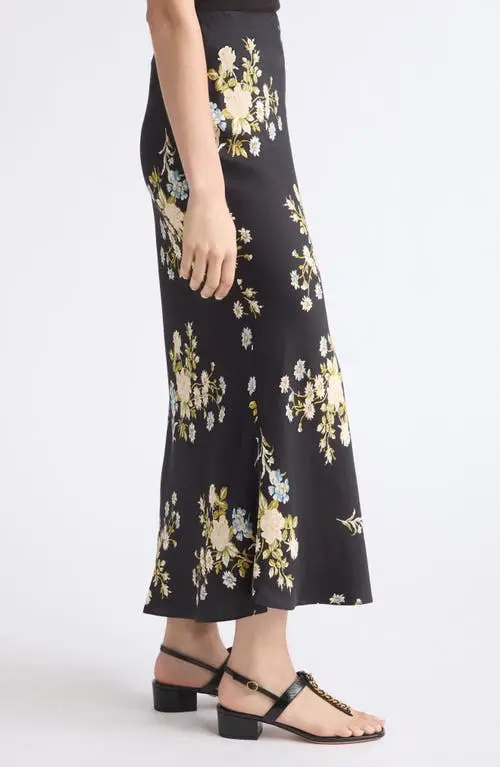 Veronica Beard Clover Floral Silk Blend Maxi Skirt