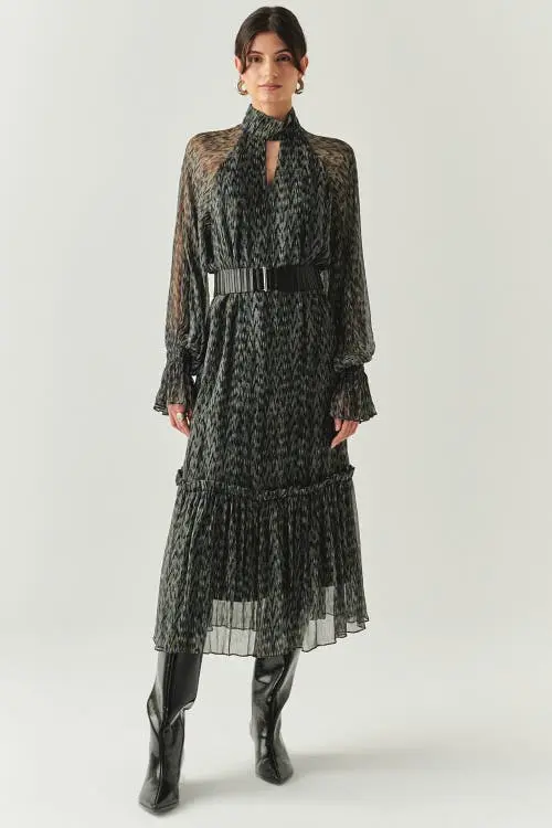 EXQUISE Zora Chiffon Midi Dress