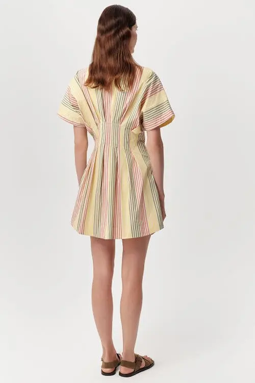 EXQUISE Vonne V Neck Pocketed Fitted Mini Dress