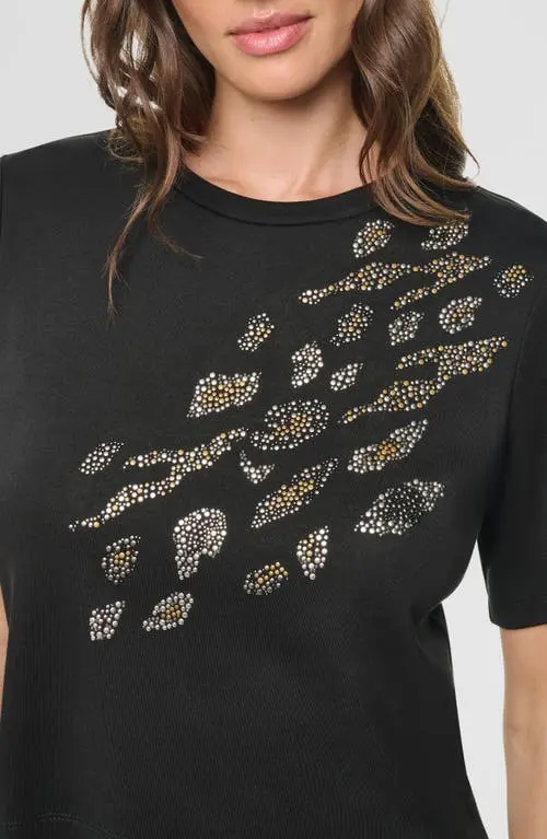 Dkny Animal Heat Set Stud Cotton T-shirt