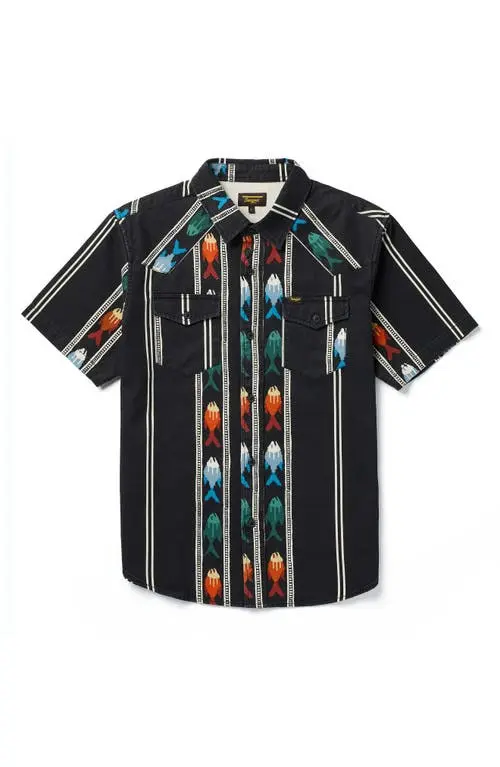 SEAGER CO Amarillo Short Sleeve Cotton Twill Button-up Shirt