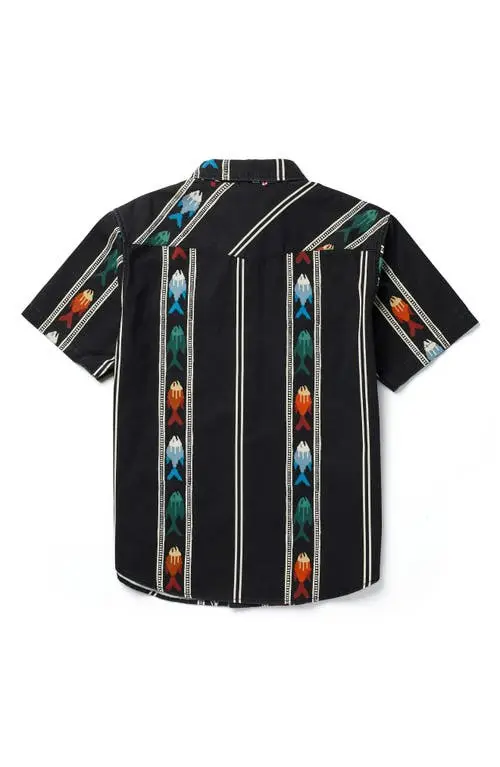 SEAGER CO Amarillo Short Sleeve Cotton Twill Button-up Shirt