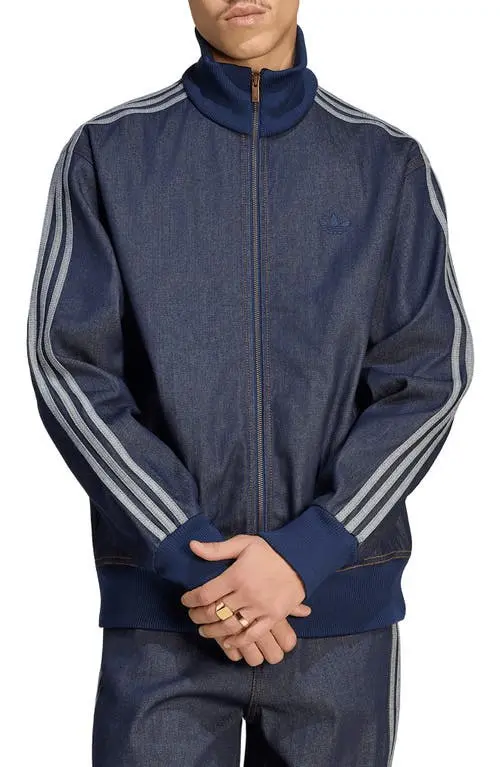 Adidas Denim Track Jacket - Indigo Denim