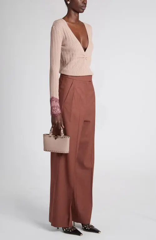 Valentino Garavani Functional Suiting Wool Trousers