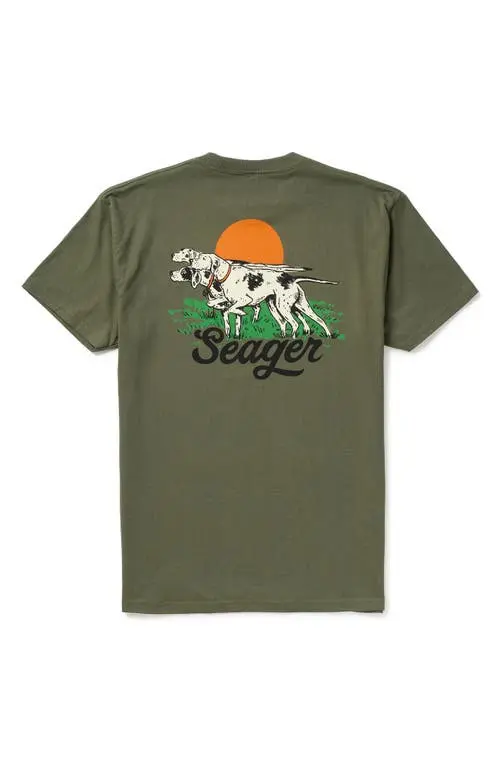 SEAGER CO Pointer Cotton Graphic T-shirt