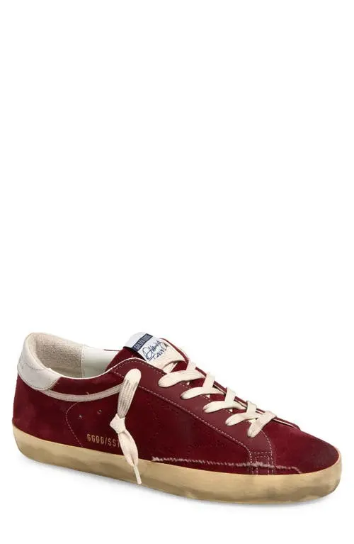 GOLDEN GOOSE Super Star Perforated Sneaker - Red/white