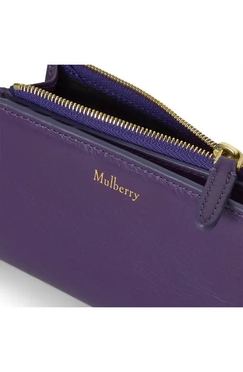 Mulberry Continental Bifold Leather Zip Wallet