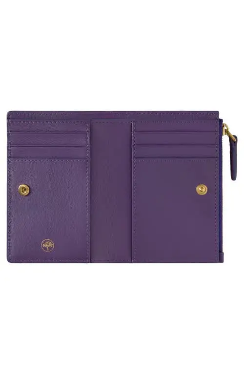 Mulberry Continental Bifold Leather Zip Wallet