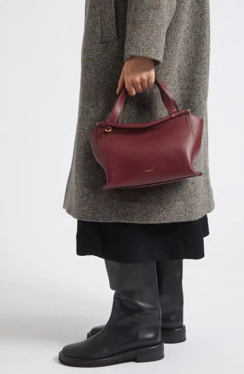 WANDLER Ida Leather Top Handle Bag - Bordeaux