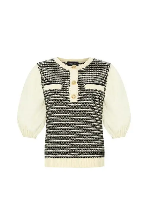 EXQUISE Ahlai Balloon Sleeve Blouse