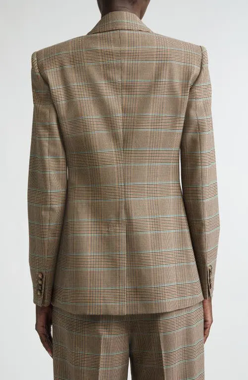 Etro Plaid Double Breasted Blazer