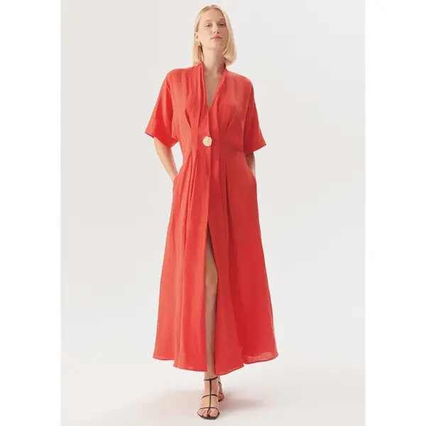 EXQUISE Samara Maxi Dress - Red