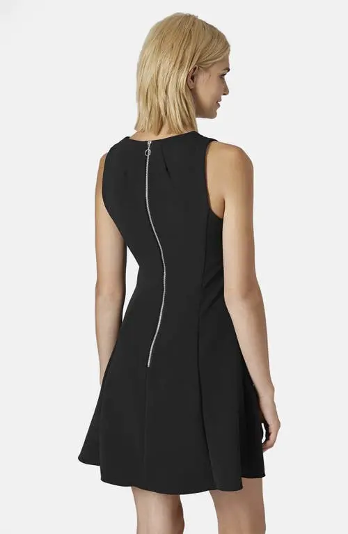 Topshop Sleeveless Seam Detail Flippy Dress