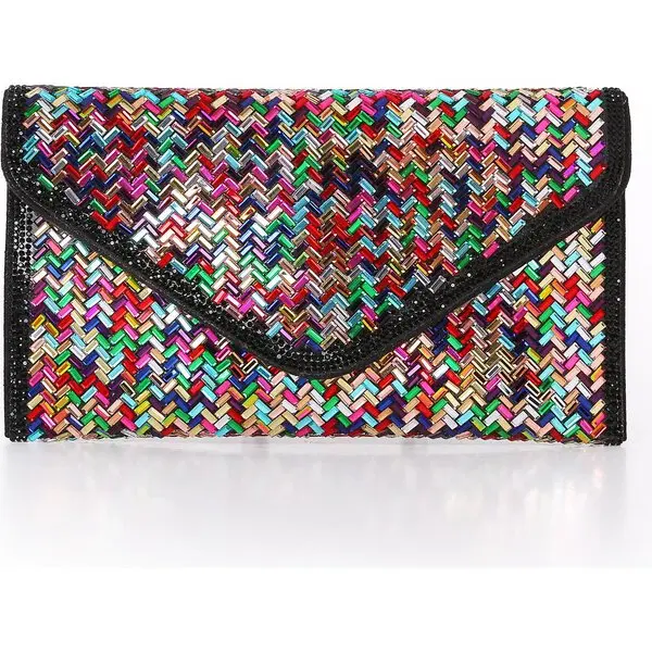 Badgley Mischka Bibi Color Blast Crystal Envelope - Multi