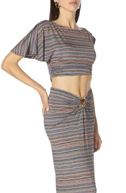 AFRM Perla Asymmetric Crop Top