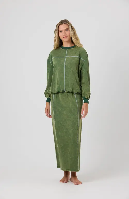 BY TESS COLLECTION Ari Skirt - Green