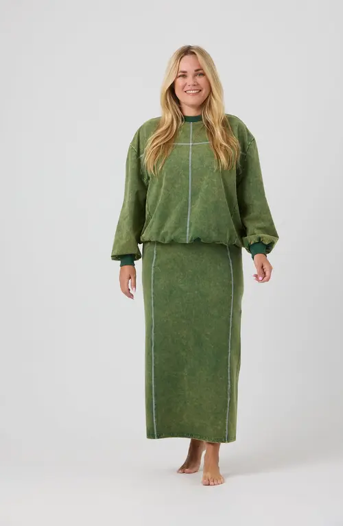 BY TESS COLLECTION Ari Skirt - Green