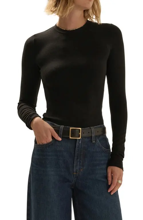 FAVORITE DAUGHTER The Heritage Long Sleeve Tee - Black