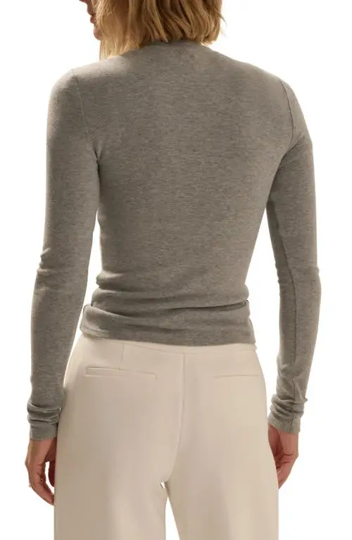 FAVORITE DAUGHTER The Heritage Long Sleeve Tee - Heather Grey