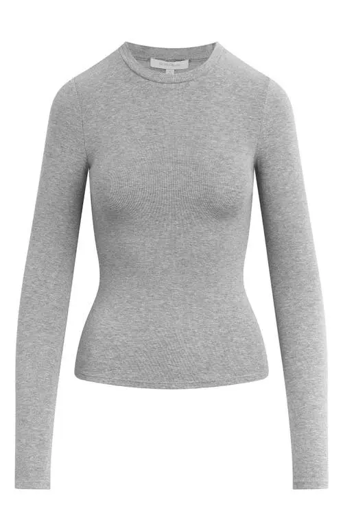 FAVORITE DAUGHTER The Heritage Long Sleeve Tee - Heather Grey