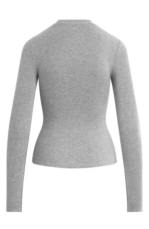 FAVORITE DAUGHTER The Heritage Long Sleeve Tee - Heather Grey