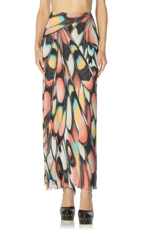 AFRM Sera Ankle Length Skirt - Brandy Butterfly